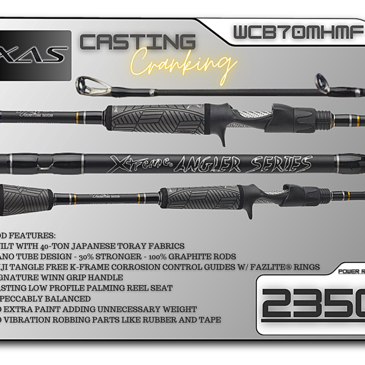 Top tier 7'0" Medium Heavy Mod-Fast Rods from Fish Xtreme Rods